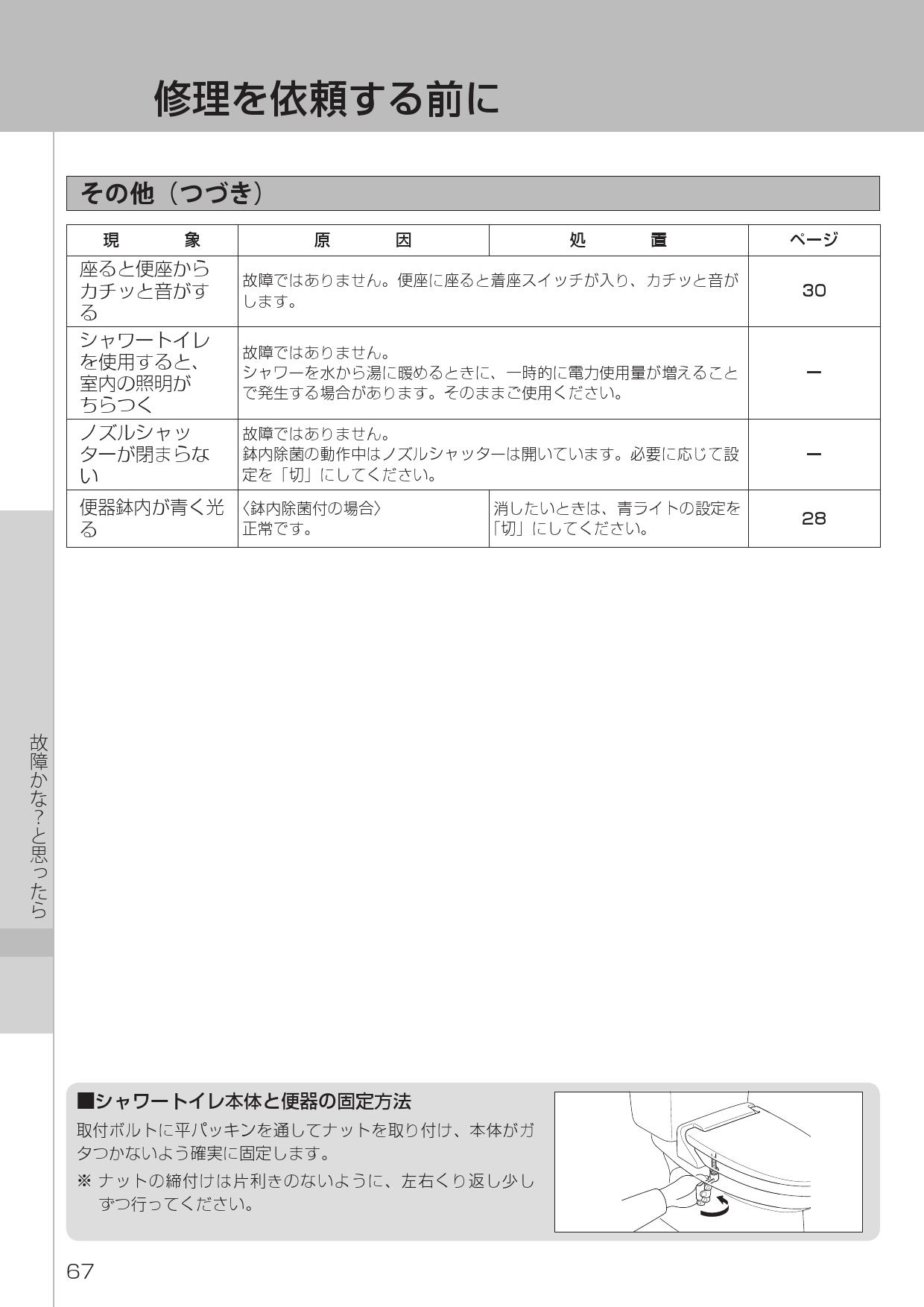 LIXIL(リクシル) BC-Z30S+DT-Z380+CW-EA21取扱説明書 商品図面 施工説明書 | 通販 プロストア ダイレクト