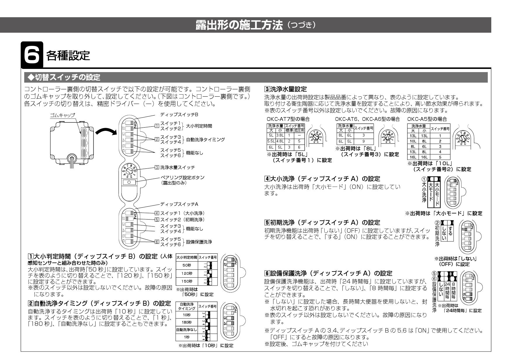 LIXIL(リクシル) C-35K+OKC-A510K+OKC-8SY+CF-110-51L+CF-103BB+CF-8AWP+KF-30D取扱説明書 施工説明書 | 通販 プロストア ダイレクト