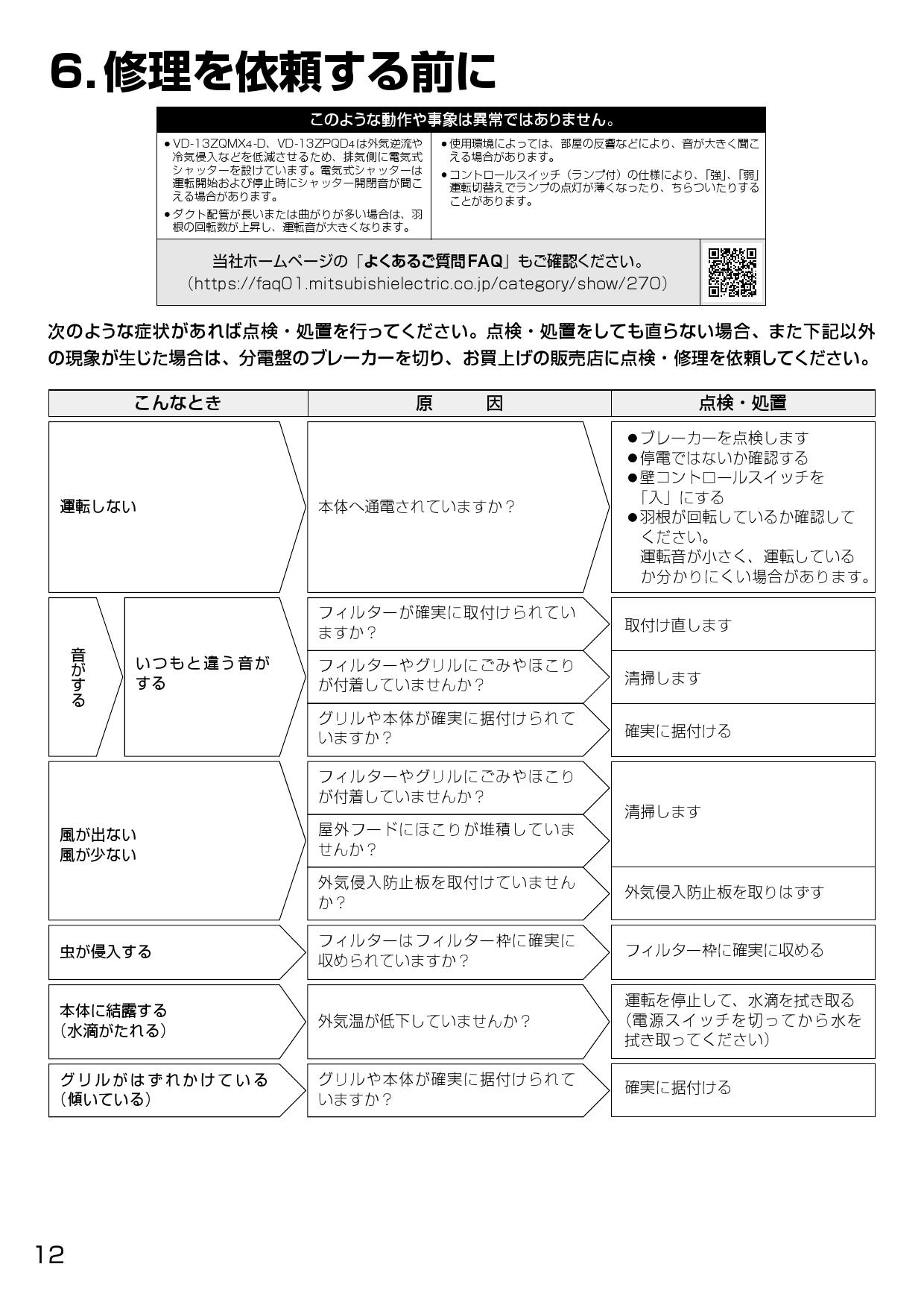 三菱電機 VD-13ZPQD4取扱説明書 施工説明書 納入仕様図 | 通販 プロストア ダイレクト
