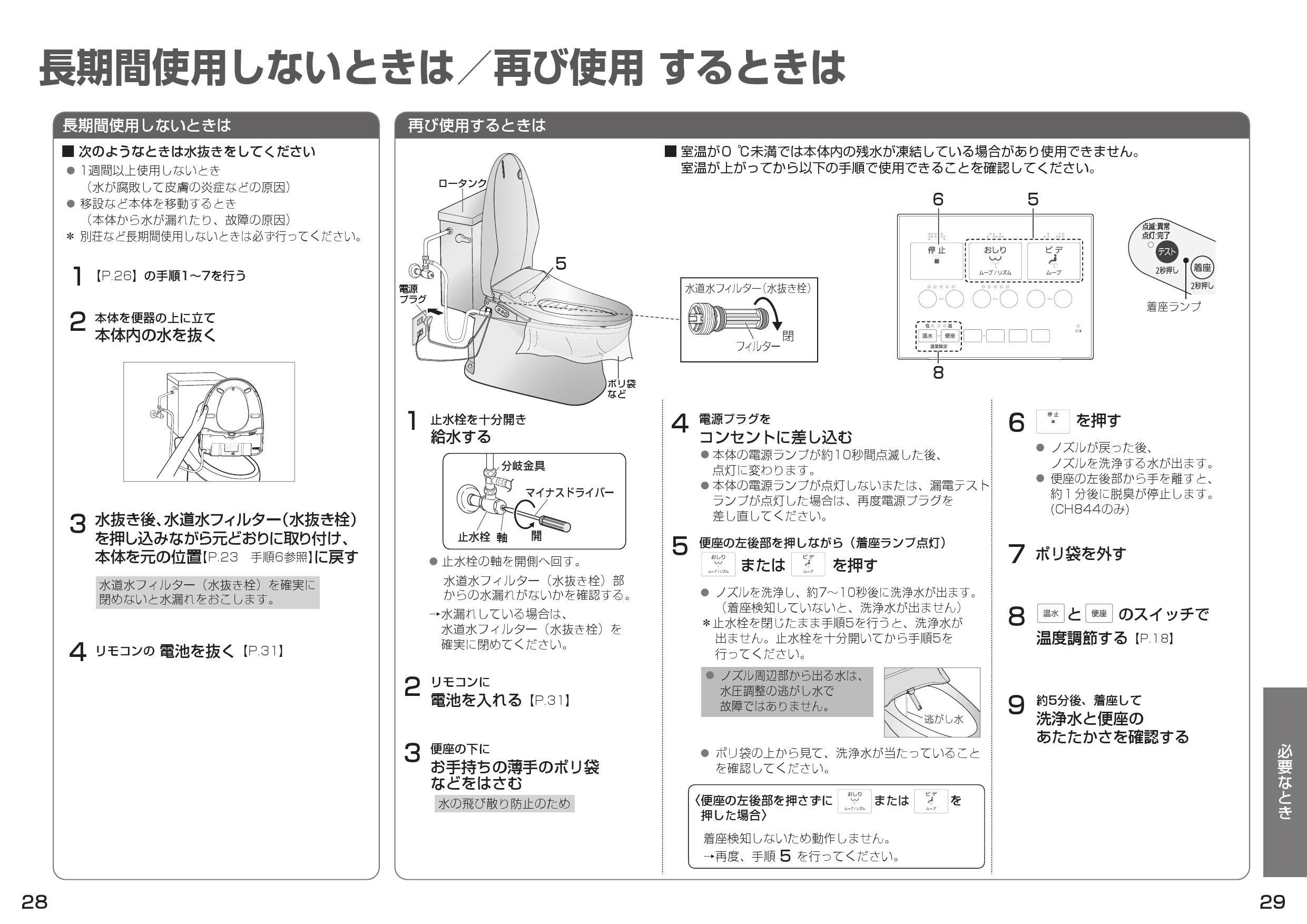 パナソニック CH845取扱説明書 商品図面 施工説明書 | 通販 プロストア ダイレクト