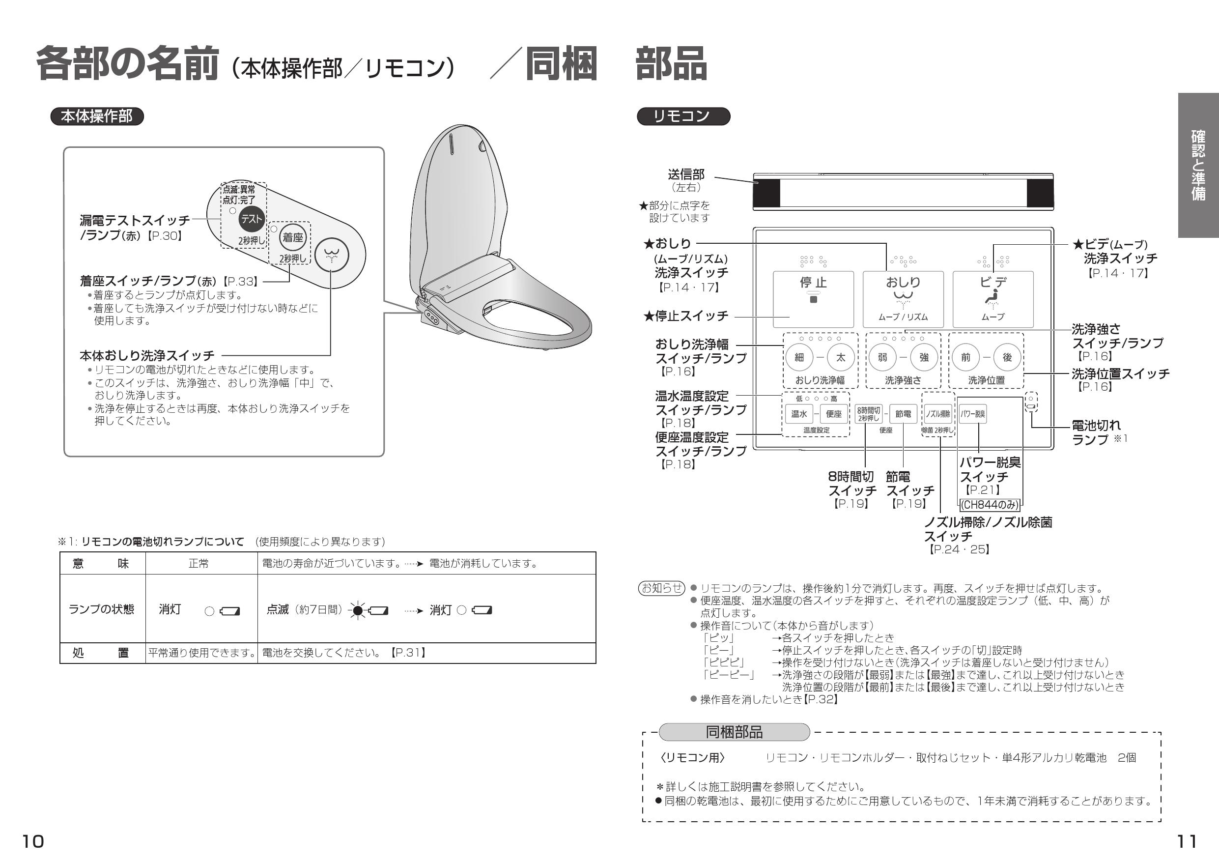 パナソニック CH845取扱説明書 商品図面 施工説明書 | 通販 プロストア ダイレクト