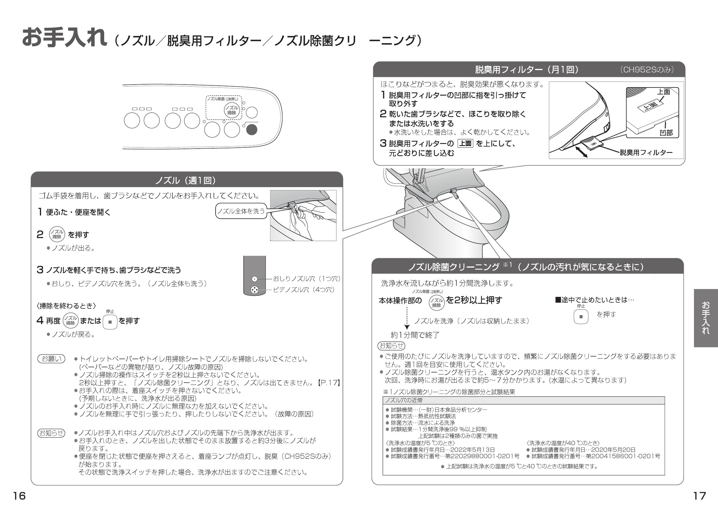 パナソニック CH951SWS取扱説明書 商品図面 施工説明書 | 通販 プロストア ダイレクト