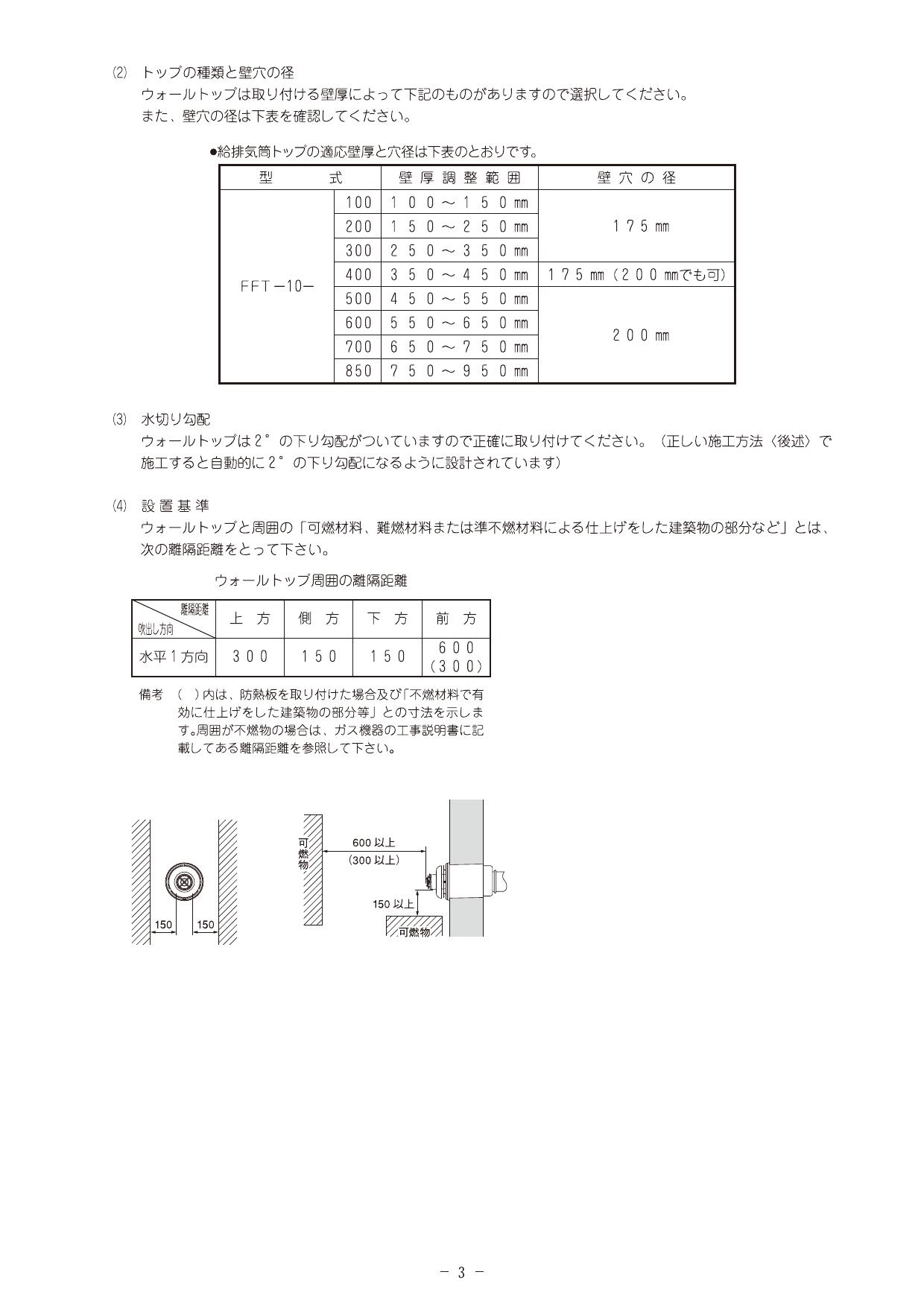 リンナイ FFT-10-200商品図面 施工説明書 | 通販 プロストア ダイレクト